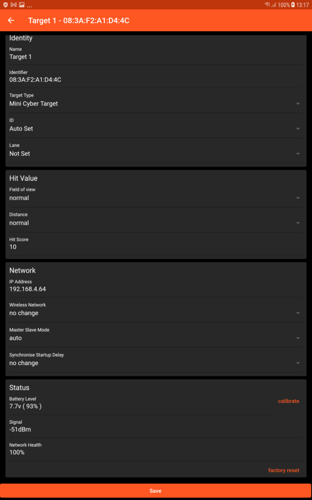 4. Target Configuration - AttackSense - Interactive Electronic Targets ...