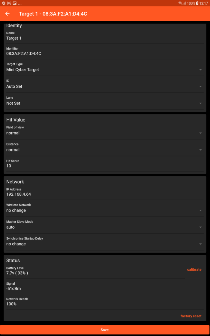 4. Target Configuration - AttackSense - Interactive Electronic Targets ...